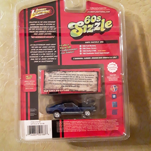 Johnny Lightning | Toys | Johnny Lightning 68 Shelby Gt50 | Poshmark